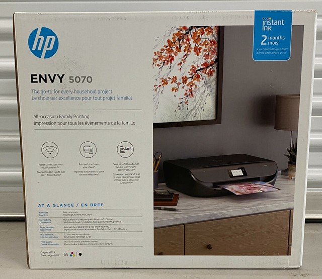 HP ENVY 5070 Wireless All-In-One Inkjet Printer - Black for sale online ...