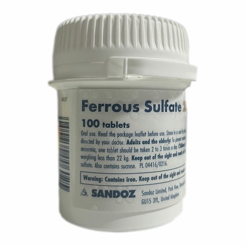 Sandoz 200mg Ferrous Sulfate - 100 Tablets - RM24 | eBay