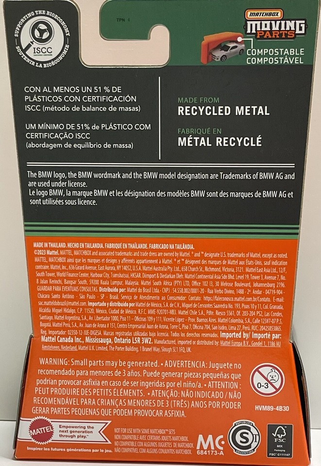 MATCHBOX MOVING PARTS New 2024 BMW iX | eBay