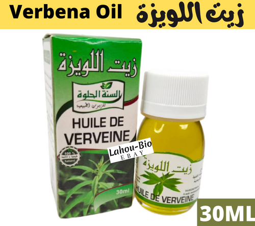Verbena Oil Huile de Verveine Organic Pure 100% Essential Oil 30ml زيت ...