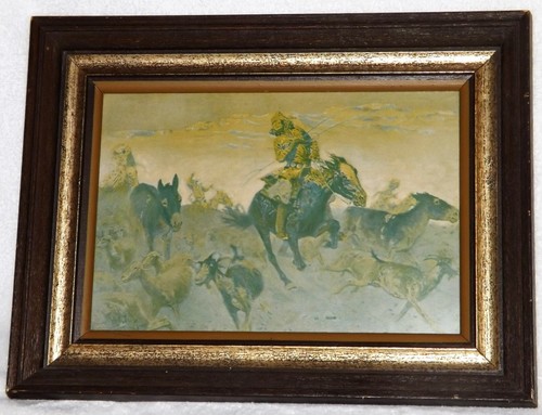The Navajo Raid Drawn by Frederic Remington Print | eBay