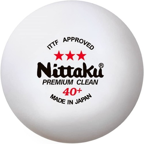 Nittaku 1Dozen 3-Star PREMIUM 40+ Table Tennis Balls Plastic Ball Made ...