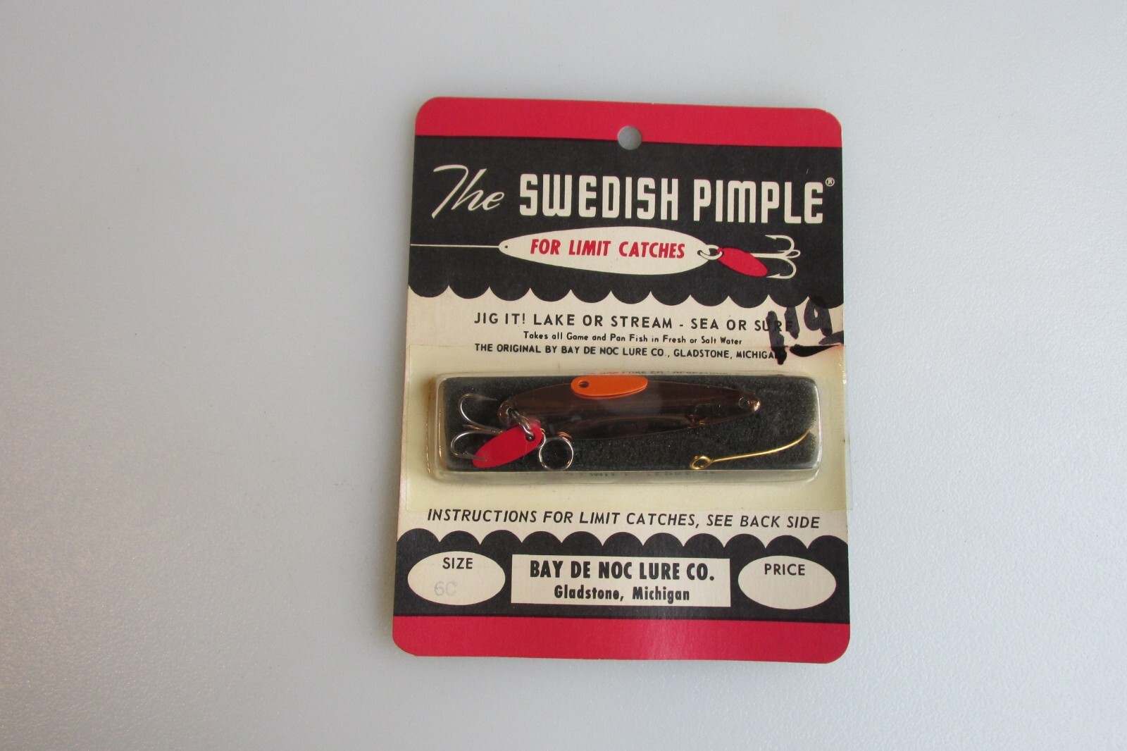 Drawer #17 Swedish Pimple Jigging Spoon Size 6C New In Vintage Package ...