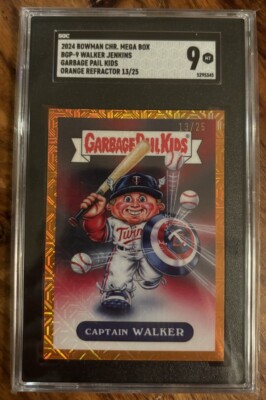 2024 Bowman Chrome Garbage Pail Kids GPK CAPTAIN WALKER Jenkins Orange ...