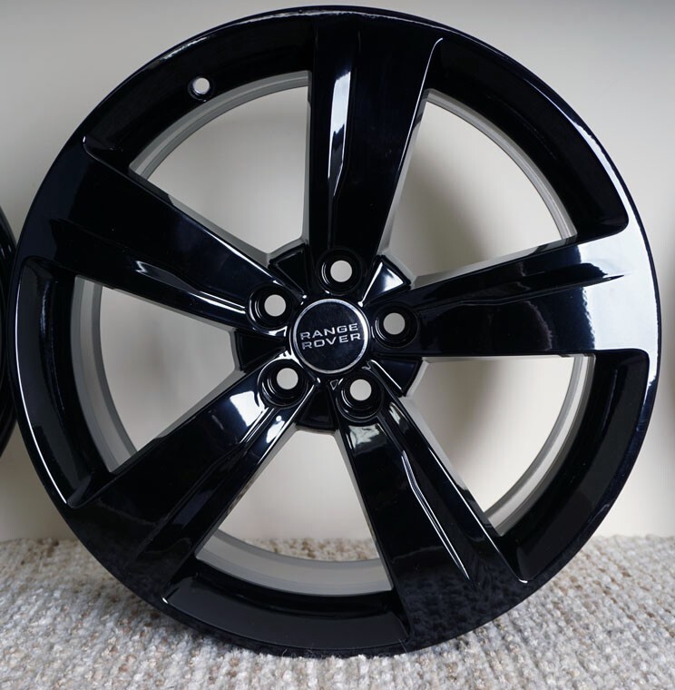 4ea- 19" Land Rover Factory OEM Range Velar Evoque 5x108 Gloss Black ...
