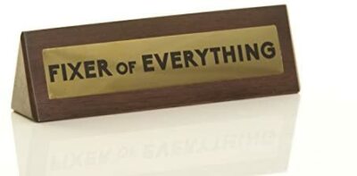 Boxer Gifts Fixer Of Everything Novelty Wooden Desk Warning Sign Office ...