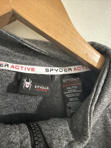 Spyder Active Prow Web Full-Zip Hoodie Jacket Size XXL Dark Grey ...