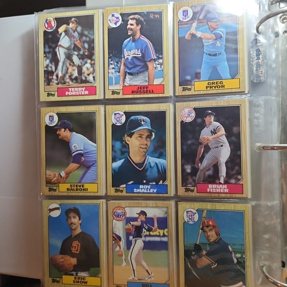 Baseball Binders Full Of Old Baseball Cards 3 Binders 1980s-1990s | eBay