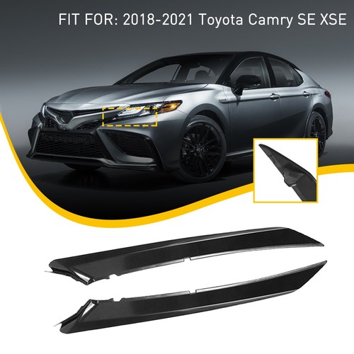 2X FRONT BUMPER GRILLE MOLDING TRIM FOR 2018-2021 TOYOTA CAMRY SE XSE ...