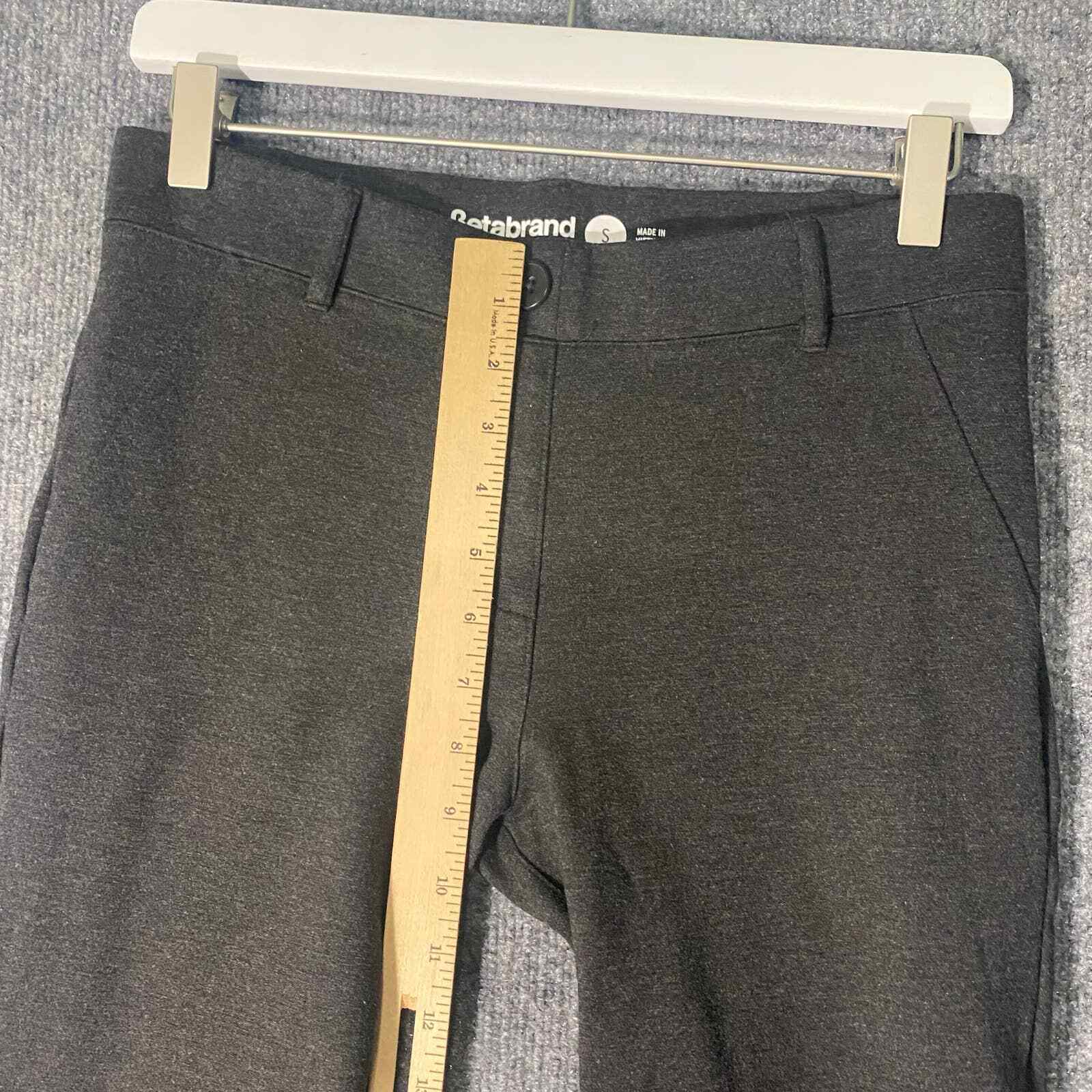 Betabrand Pants Small Charcoal Cropped Leg Capri Trouser Dress Pants ...