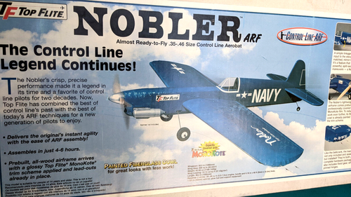 Top Flite NOBLER Control Line ARF Large Scale Plane Kit 50.5" WS - New ...