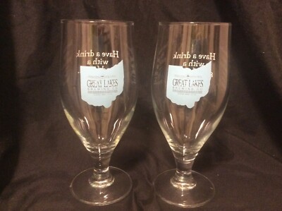 2 GREAT LAKES BREWING Commodore Perry IPA BEER Stemmed glass BX4 | eBay