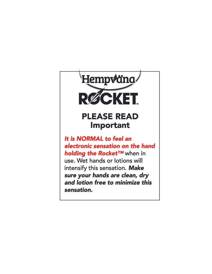 As Seen On TV Hempvana Rocket Relief TENS Pen Muscle Stimulator for ...