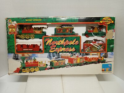Vintage 1994 Toy State Industrial North Pole Express Train Christmas ...