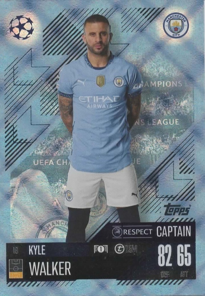 Topps Match Attax 2024 2025 parallel Crystal blue blau cards & 1st ...