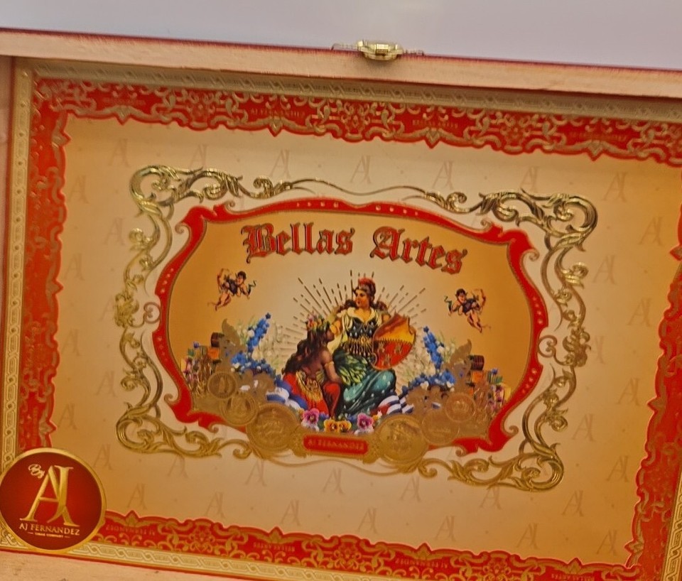 Bellas Artes Robusto Extra Empty Wooden Cigar Box 9" x 6.5" x 1.75" | eBay
