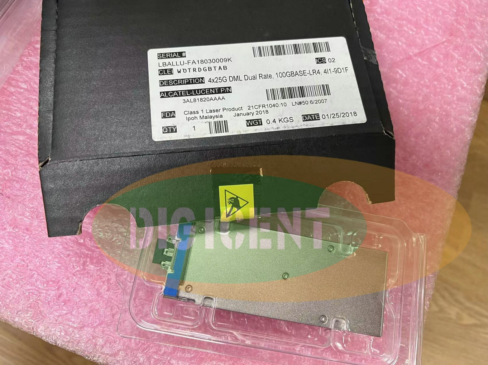 NOKIA 3AL81820AA 02 CFP2 4x25G DML Dual Rate 100GBASE-LR4 WQTRDGBTAB | eBay