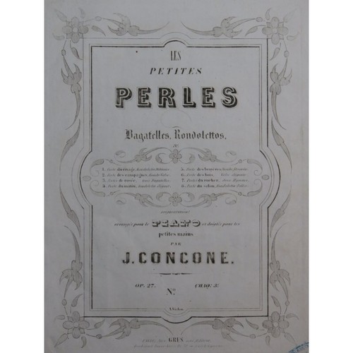 CONCONE Joseph Les Petites Perles La Perle du matin Piano ca1848 | eBay