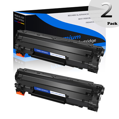2x CB436A Laser Toner Cartridge for HP 36A LaserJet Pro P1505 P1505n ...