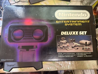 Nintendo Nes Deluxe Set Rob Robot NES Not Working No Zapper No Games ...
