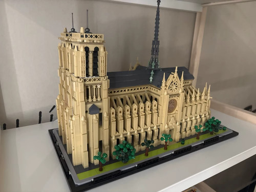 MOC 4383PCS Notre Dame Cathedral Model Kit Building Blocks Bricks Toys ...