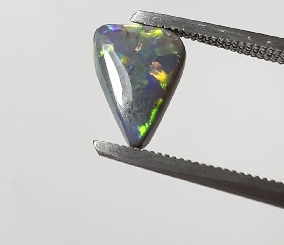 Solid Black Lightning Ridge Australia Opal, 1.5ct, Beautiful Multi ...