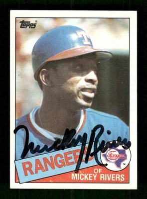 1985 Topps 371 Mickey Rivers signed auto autograph ASC BXCP58 | eBay