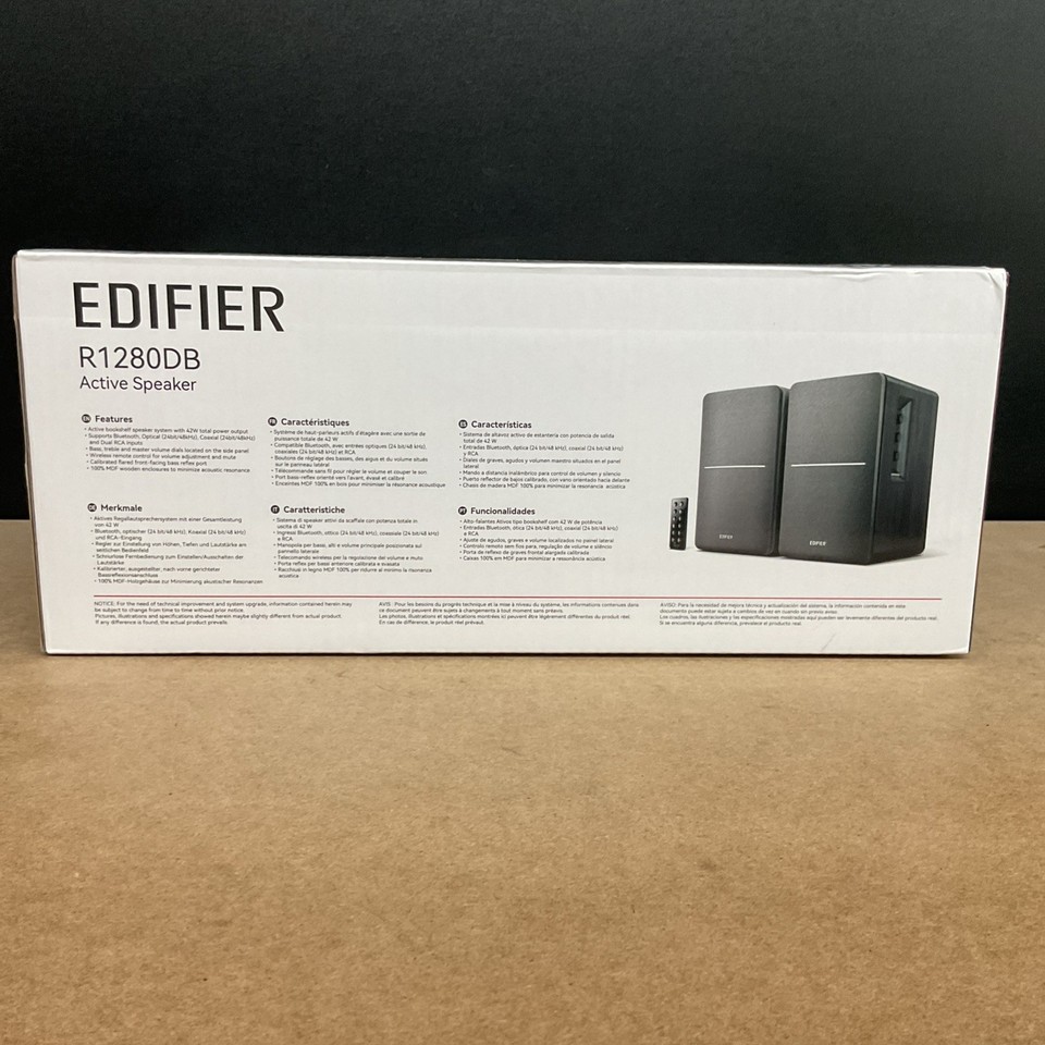 Edifier R1280DB Powered Bluetooth Wireless Bookshelf Speakers - Damaged ...