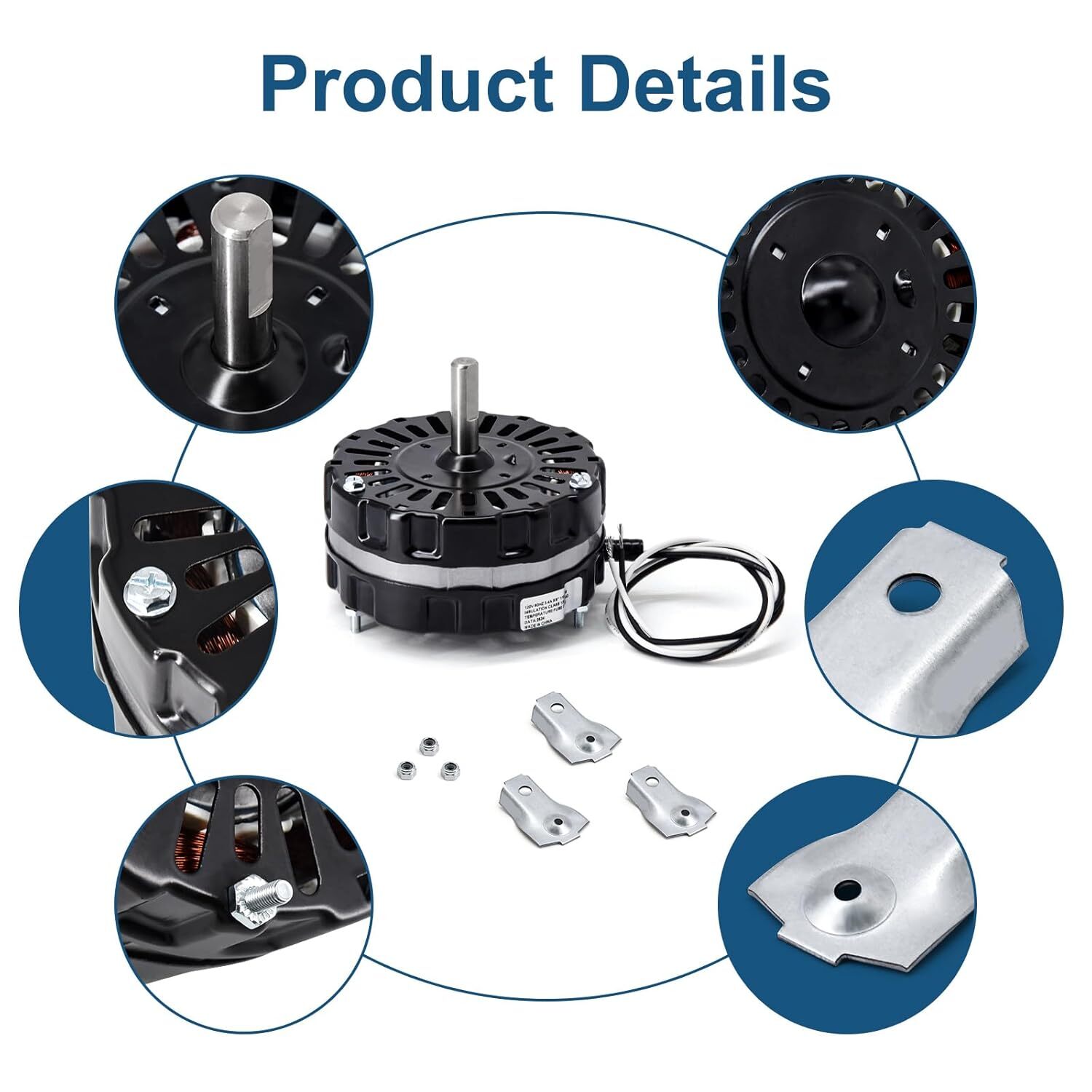 F0510B2944, F0510B2497 Power Vent Attic Fan Motor Replace for Lomanco ...