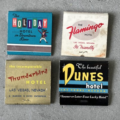 Lot Of OLD VTG Vegas Reno Matches dunes Thunderbird flamingo Holiday | eBay