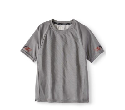 Boys Russell Dri-power 360 Short Sleeve GREY Performance Size small (6 ...