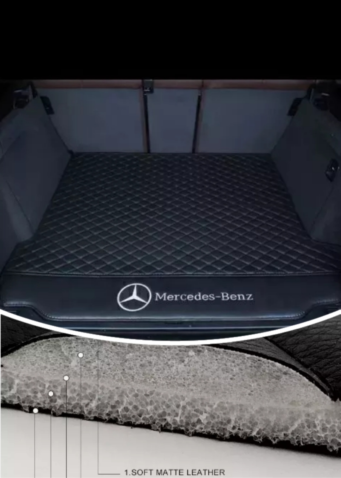 Black Mat For Mercedes Benz Car Floor Mats All Models Carpets Luxury ...