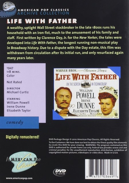 Life With Father (DVD, 1947) for sale online | eBay
