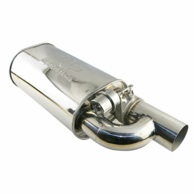 3" Adjust Sound Muffler w/ Electric Remote Control 8.5''*6' Inch valve ...