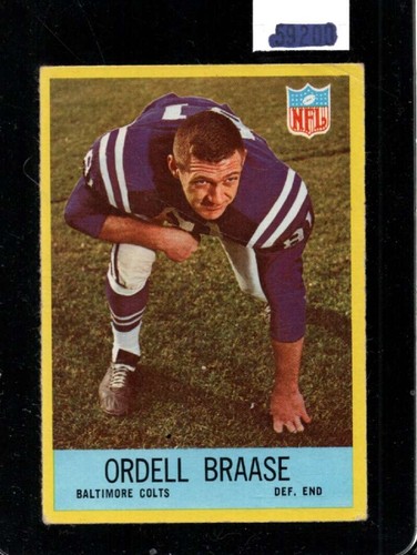 1967 PHILADELPHIA #16 ORDELL BRAASE GOOD+ (RC) COLTS *X61923 | eBay