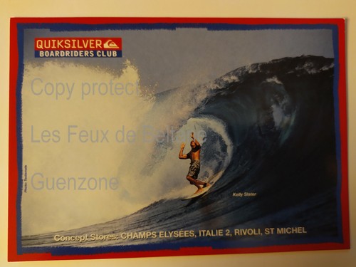 KELLY SLATERS QUICKSILVER BOARDRIDERS CLUB carte postale | eBay