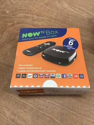 Now TV Box Smart Box No Contract White With Remote New In Box (25 ...