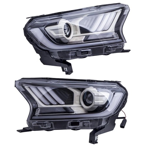 Pair Headlights RH&LH For Ford PX Ranger PX2 PX3 2015-ON Mustang Style ...