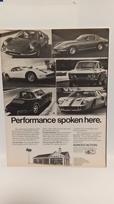 SUNOCO 260 PERFORMANCE GAS - ORIGINAL 1973 PRINT AD - 11 X 8 r | eBay