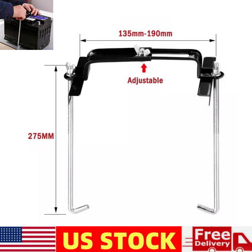 Universal Car Storage Battery Holder Adjustable Stabilizer Rack Mount ...