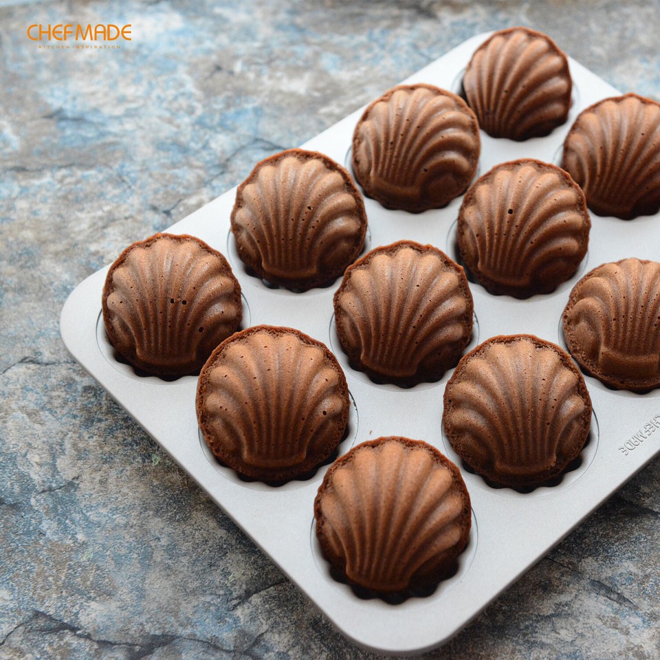 CHEFMADE Madeleine Pans, Spherical Shell Madeline Cake Pan | eBay
