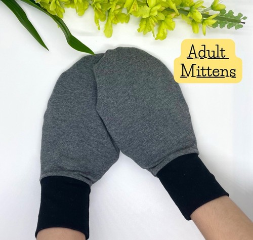 Organic Cotton No Scratch Mittens /Handmade Adult Mittens/ Special ...
