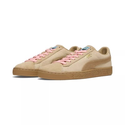 PUMA Suede Classic Hemp Almond Toasted Gold Canvas Sneakers Shoes 9.5 ...