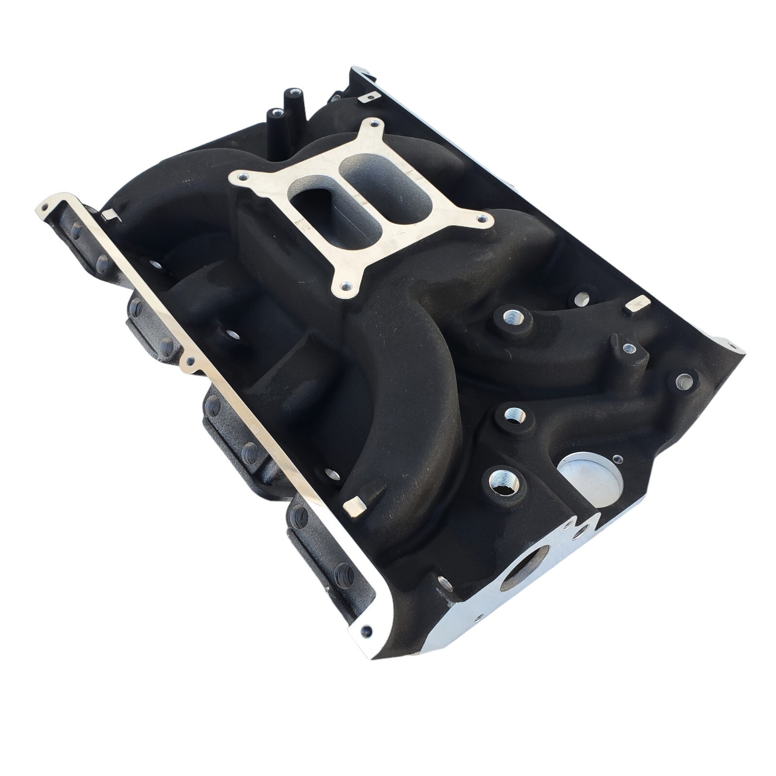 Ford FE Black Aluminum Intake Manifold 390 406 410 427 428 | eBay