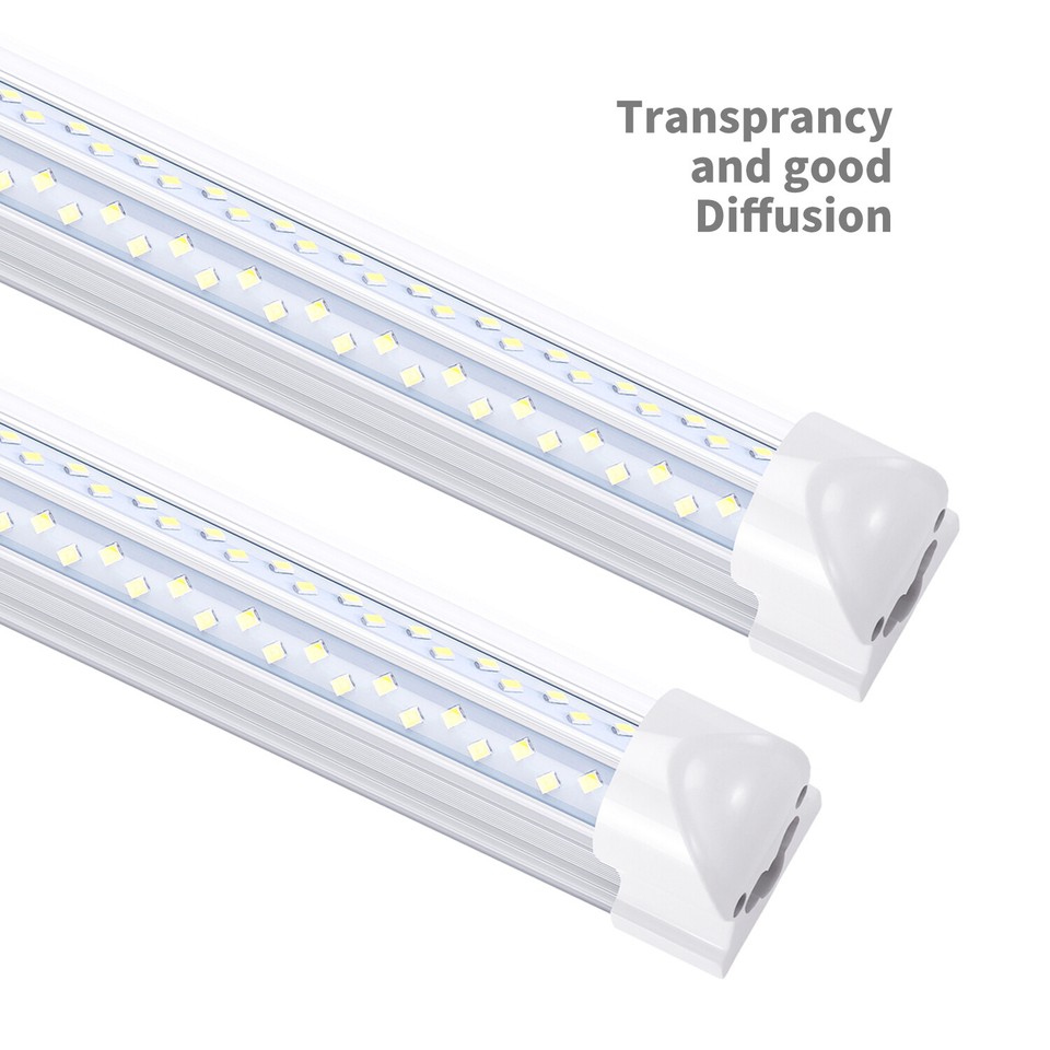 10Pcs T8 8FT Led Tube Light 8' Led Bulbs 120W 8Foot Led Shop Light ...