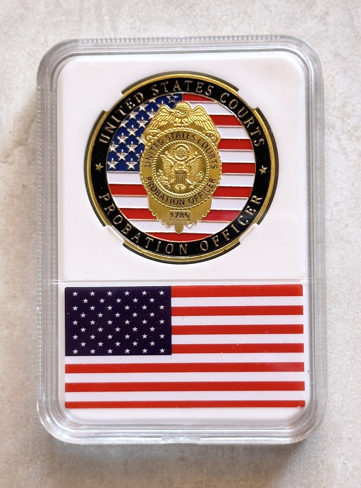 United States PROBATION OFFICER US Courts System Challenge Coin With ...