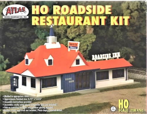 HO Scale Atlas 760 Roadside Restaurant Building Kit | eBay