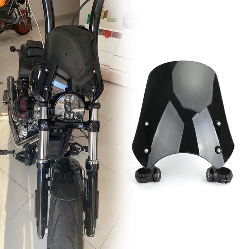 ABS Motorcycle Windscreen Windshield For Dyna Softail Models Black New ...