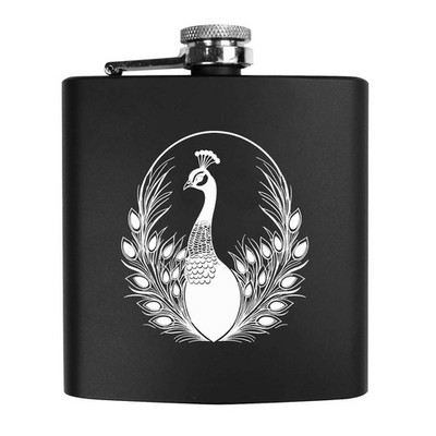 6oz (170ml) 'Majestic Peacock' Pocket Hip Flask (HP00034287) | eBay