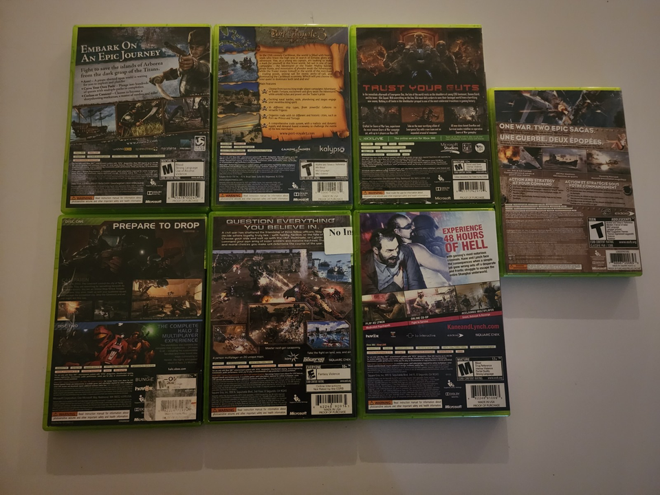 xbox 360 video game lot bundle - 7 Games (Most have Manuals) xbox one ...